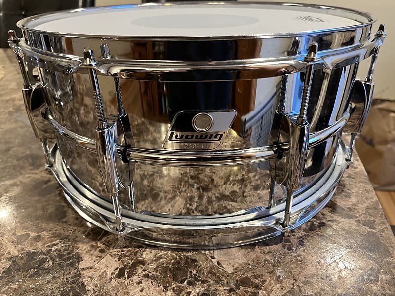 Ludwig Rockers mid-80's 6.5x14 Snare Drum | Reverb