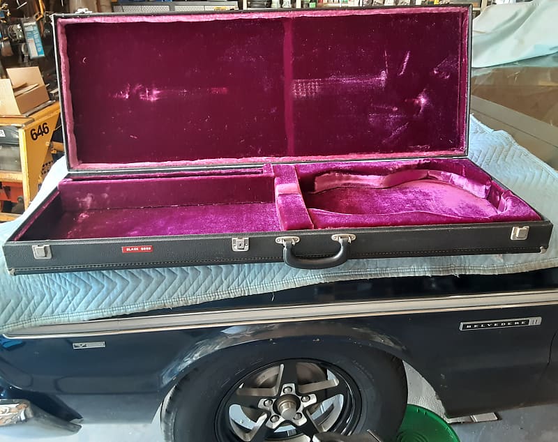 Vintage Gibson SG Case Early 70's - Rectangle black purple | Reverb