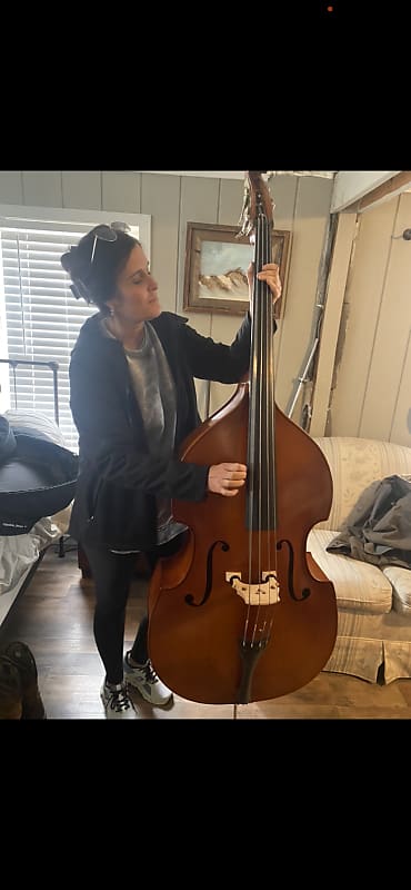 Mandarin Strings Upright Bass 1/2 Size 2010 Natural | Reverb