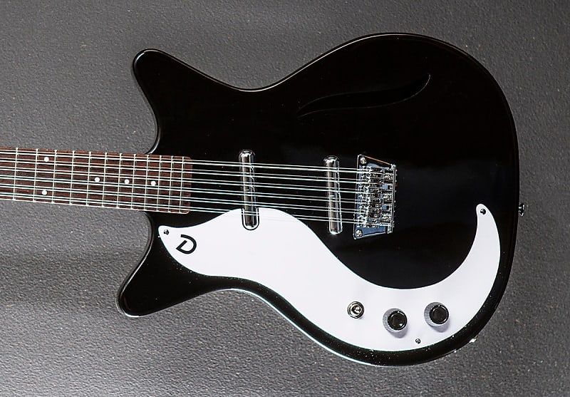 Danelectro Vintage 12 String Left Hand - Black | Reverb