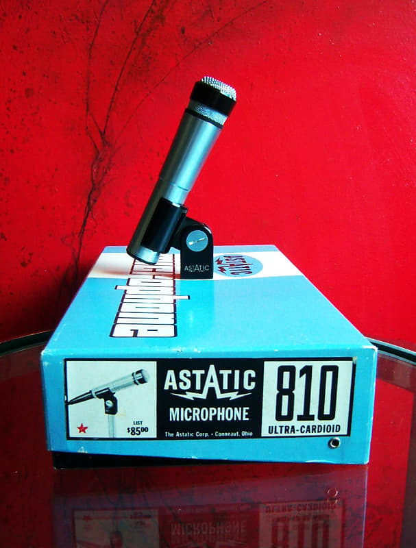 Vintage 1970's Astatic 810 / 810A dynamic cardioid satin | Reverb