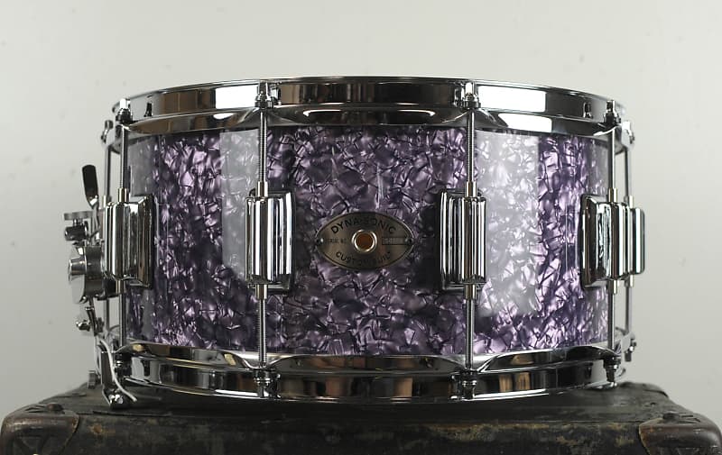 Rogers USA 6.5x14 Purple Diamond Pearl Dynasonic Snare Drum | Reverb