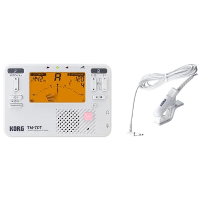 Korg TM-70 Handheld Tuner-Metronome Combo Pack White | Reverb