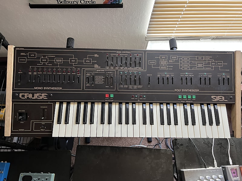 Siel Cruise 1970s vintage analog synthesizer RARE polyphonic | Reverb