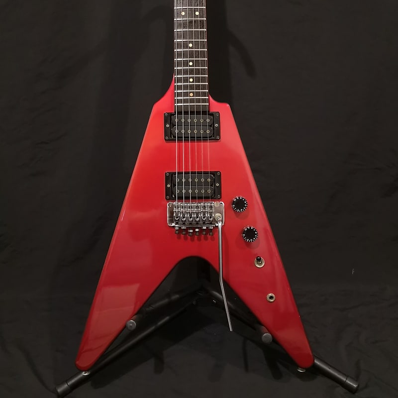 Fernandes The Function Flying V 1980s Red Made in Japan | Reverb