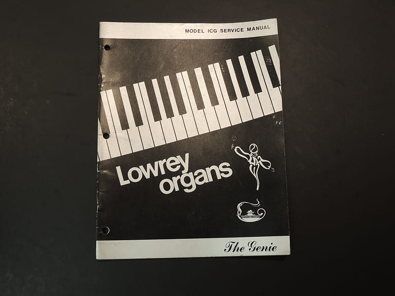 Lowrey Model ICG Service Manual [Three Wave Music] | Reverb