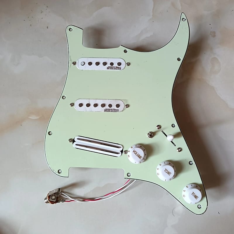 SSS Wilkinson Pickups Strat Style Guitar Mint Green Prewired | Reverb