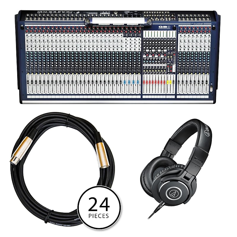 Soundcraft GB8 32-Channel Console w/ XLR Cables & ATH-M40x | Reverb