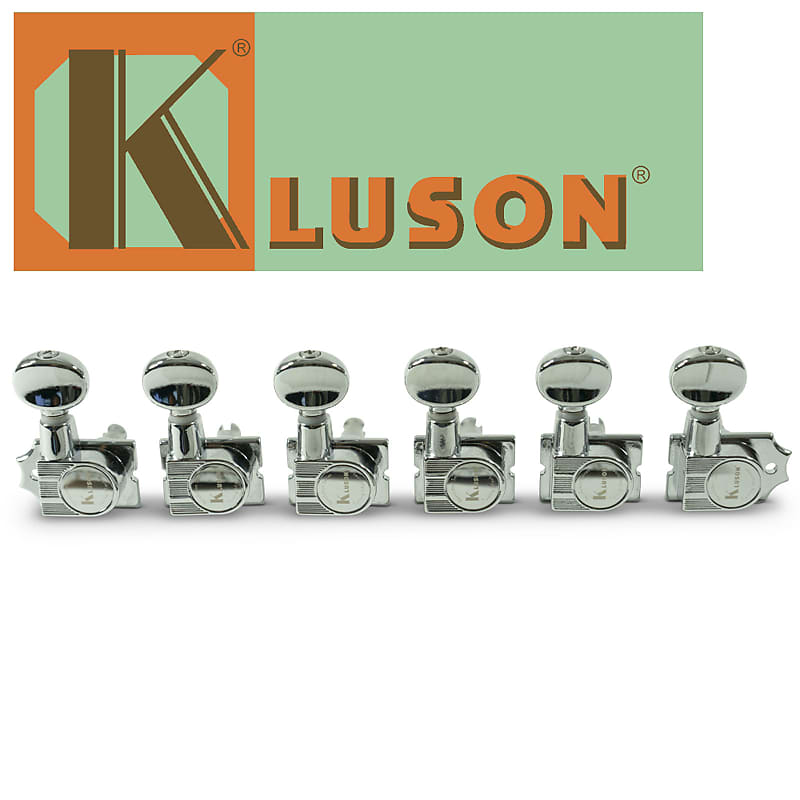 NEW Kluson® 6 In Line Revolution Series H-Mount Tuners | Reverb