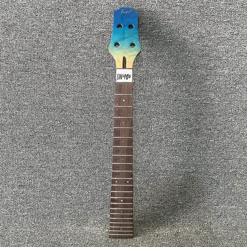 Short Scales Maple Wood 4 String Bass Neck and 22 Frets | Reverb