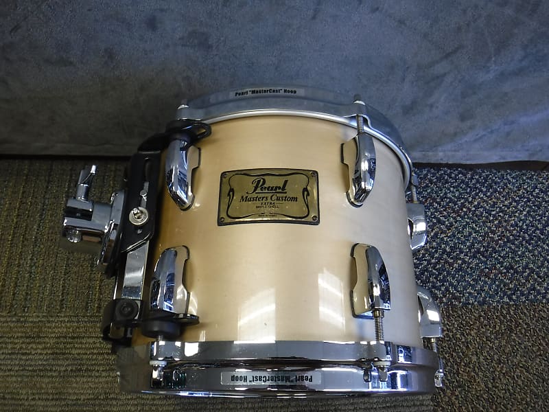 90's Pearl Masters Custom "Extra" Maple 10x8" Tom-Platinum | Reverb