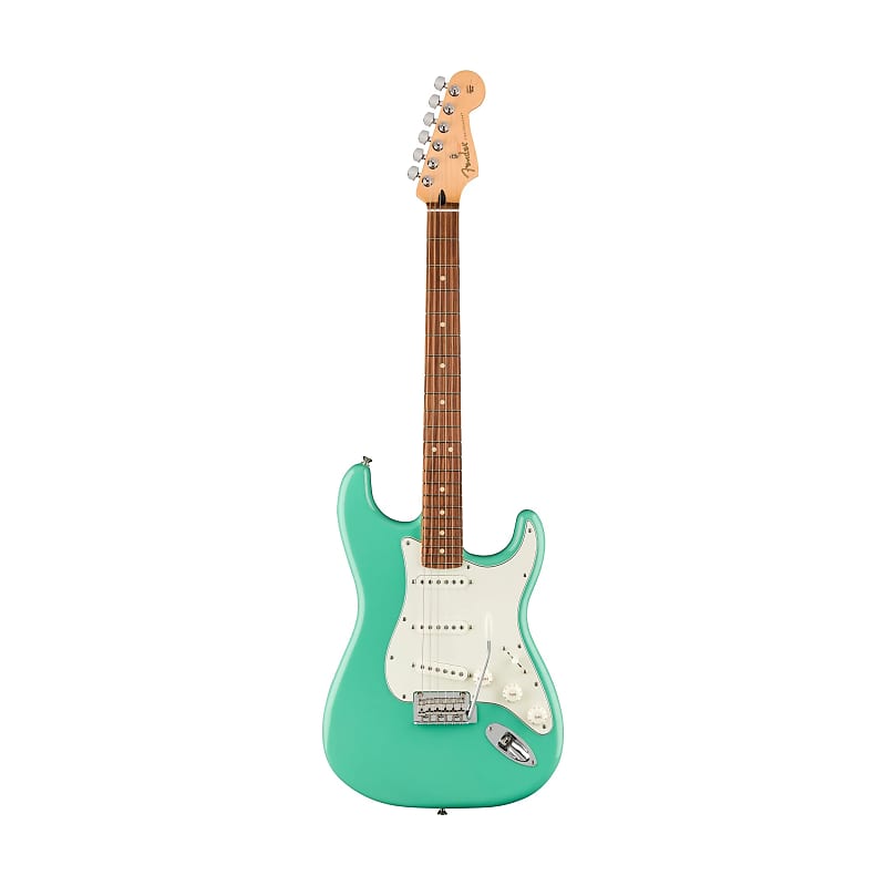 Fender Player Stratocaster Electric Guitar, Pau Ferro FB, Sea | Reverb