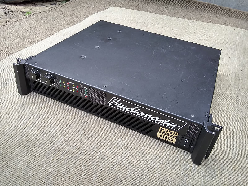 Studiomaster 1200D Stereo Power Amp late 1990's Black | Reverb