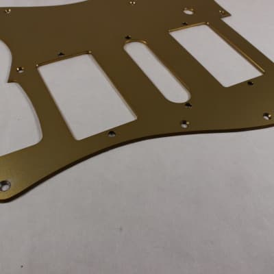 Brushed Gold Anodized Aluminum HSH Strat Pickguard- Fits | Reverb
