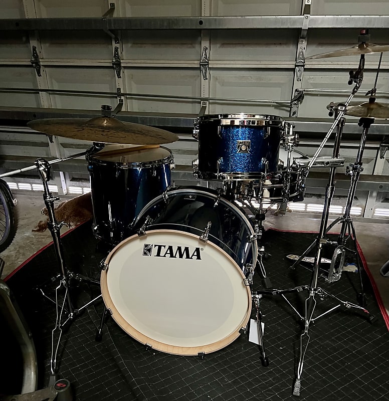 Tama Superstar Classic Maple 3pc Drumset 2022 - Blue Sparkle | Reverb