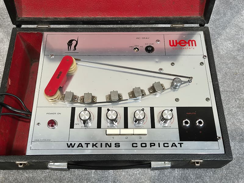 Watkins Copicat - Compact Tape Delay Effects Unit w/ Case | Reverb UK