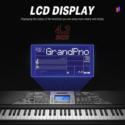 Donner 61 Key Piano Keyboard Kit Touch Sensitive Keyboard | Reverb