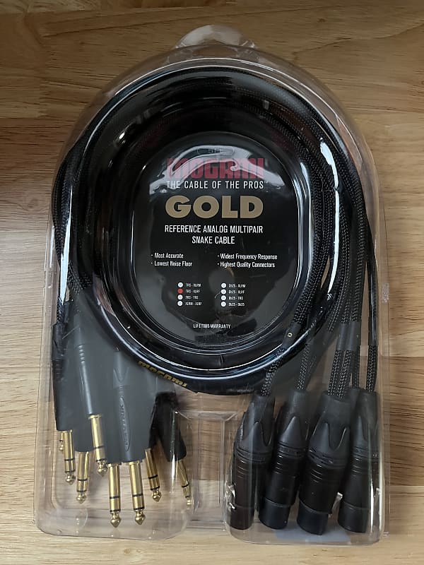 Mogami Gold 8 Channel Analog Snake Cable, 8x 1/4" TRS Male to | Reverb