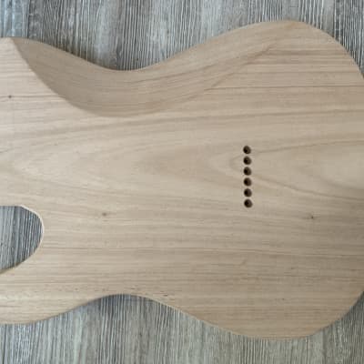 Woodtech Routing 1 pc Mahogany Arm & Belly Cut Double | Reverb