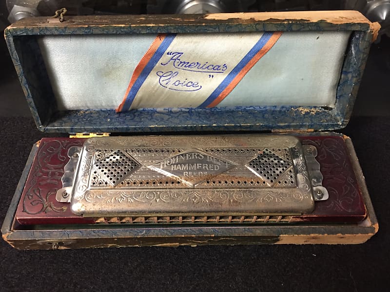 M. Hohner Tremolo Concert Harp No. 46 w/ Original Case | Reverb