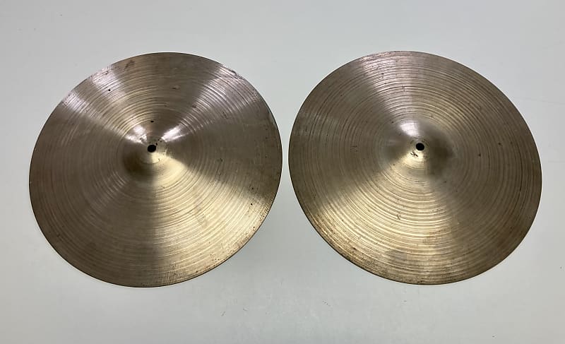 Ajaha 13-3/4” hi-hat pair 1950s? B20 Bronze | Reverb