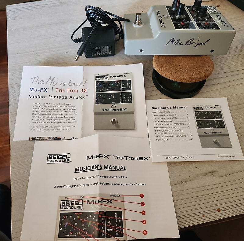 Tru Tron 3X Mu-FX Mu tron Mutron 3x III with PS | Reverb Bulgaria