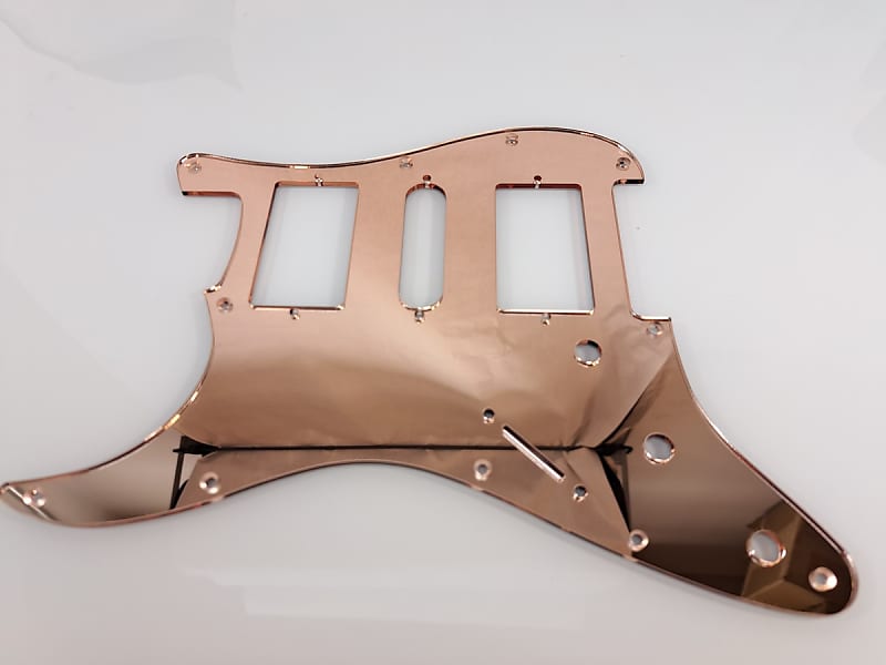 Lefty left handed Rose Gold Acrylic Strat Stratocaster 11 | Reverb