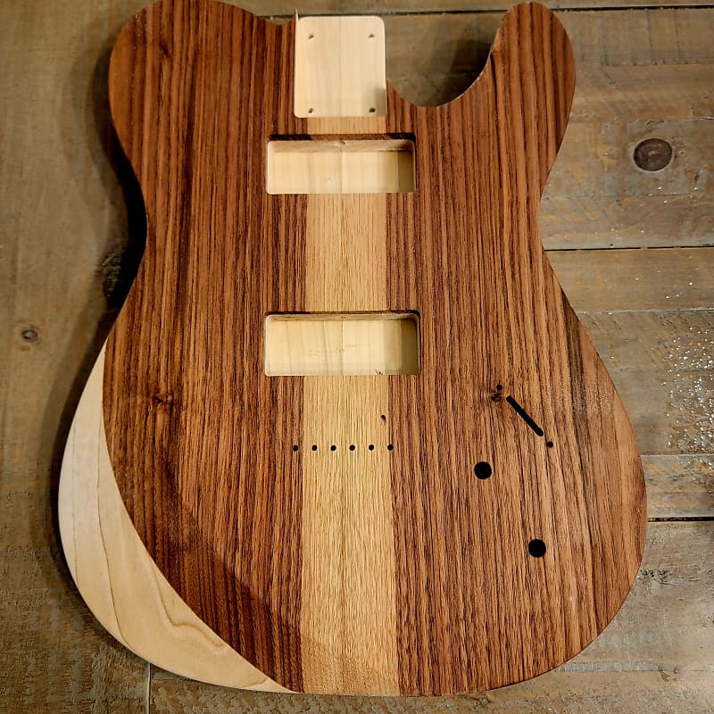 Telecaster-Style Guitar Body, Walnut Top, P90 Route | Reverb