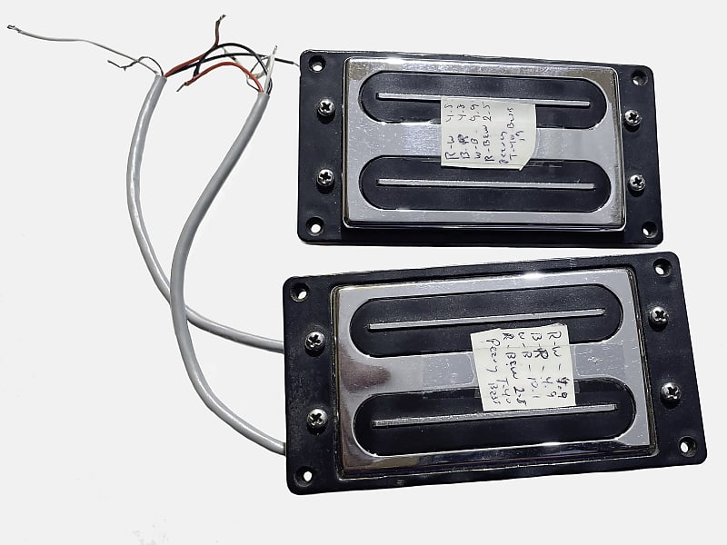 Peavey T-40 bass pickup set 1970's - Chrome/black | Reverb