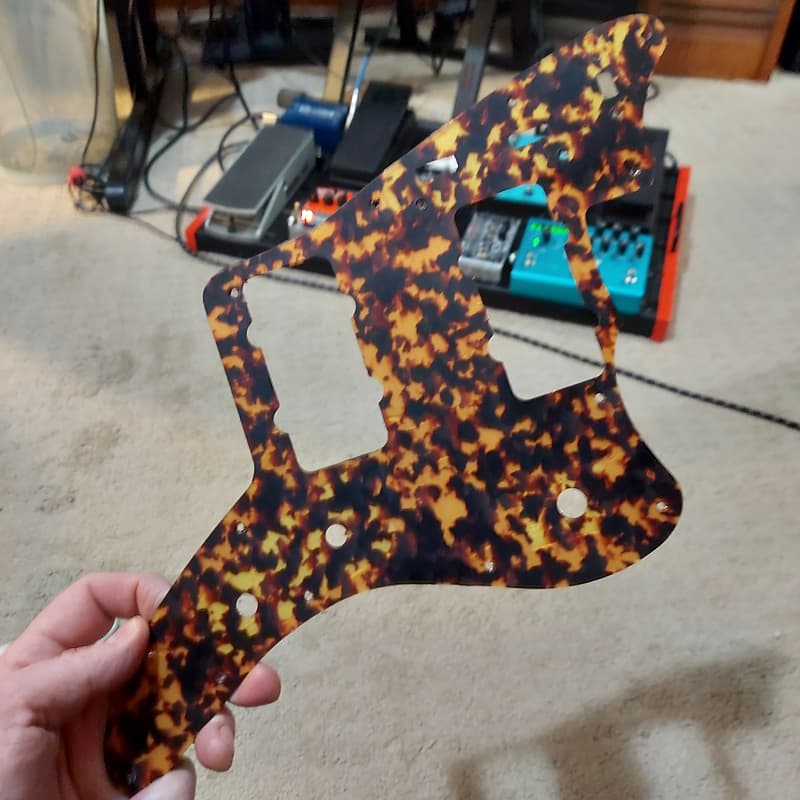 Warmoth Jazzmaster yellow tortoise celluloid pickguard 2021 | Reverb
