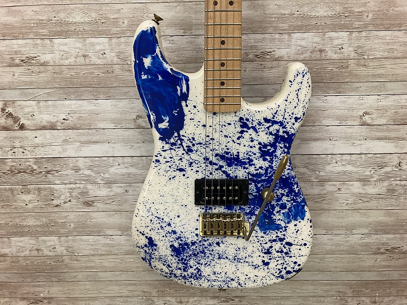 Charvel Grover Jackson San Dimas Legacy Blue Blood Splatter | Reverb