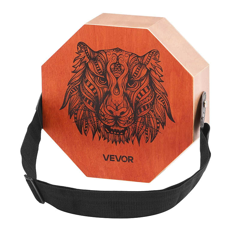 Vevor Unique Cajon Box Drum Wood Percussion Instrument Guitar | Reverb
