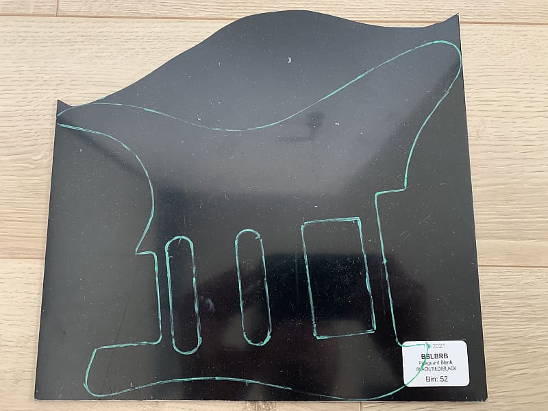 Warmoth pickguard sheet 2021 Black-Red-Black | Reverb