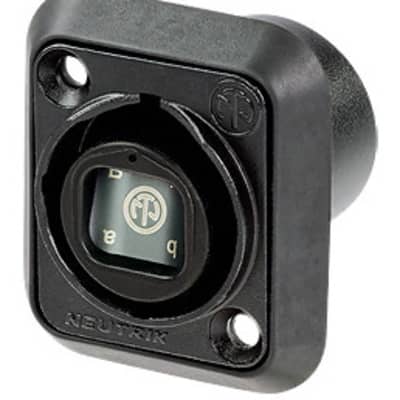 Neutrik NO2-4FDW-A opticalCON DUO Chassis Connector, Black | Reverb