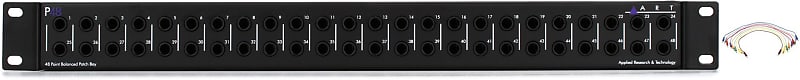 ART P48 48-point 1/4" TRS Balanced Patchbay Bundle with Hosa | Reverb