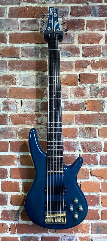 Ibanez SR506 6-String Bass Trans Blue | Reverb