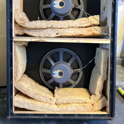 Vintage Fender Dual Showman 2 x 15 Cabinet 1968 - Black | Reverb