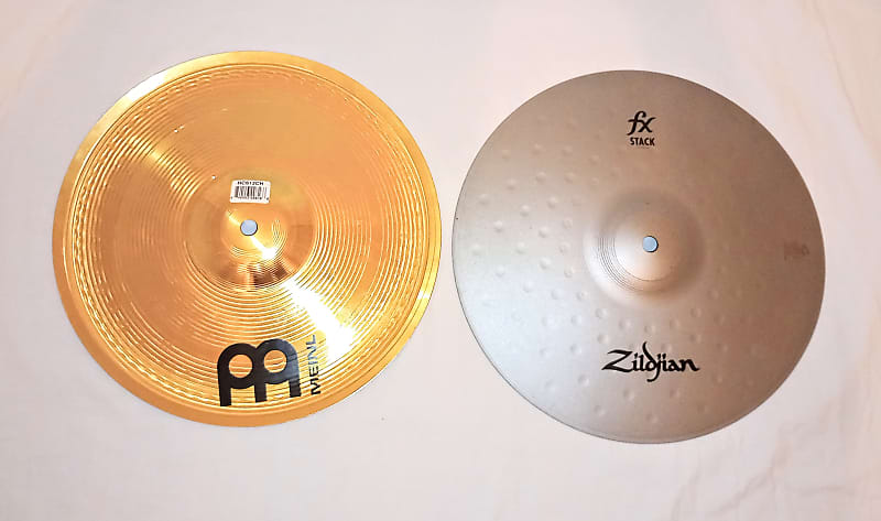 ZILDJIAN/MEINL vid sample 12" CYMBAL FX STACK PAIR SHIPS FREE | Reverb