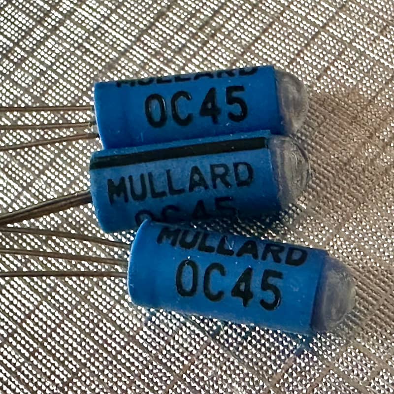 Mullard OC45 Transistors (3x) - Vintage NOS “Blue Jacket” | Reverb