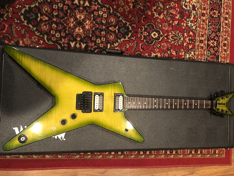 Washburn 1996 D3 Dimebag Slime USA - Green Slime | Reverb