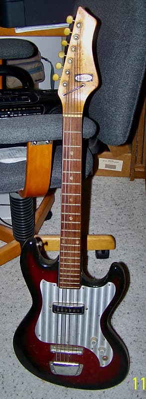 Barclay Short Scale One Pickup Electric Guitar 1960's Teisco | Reverb