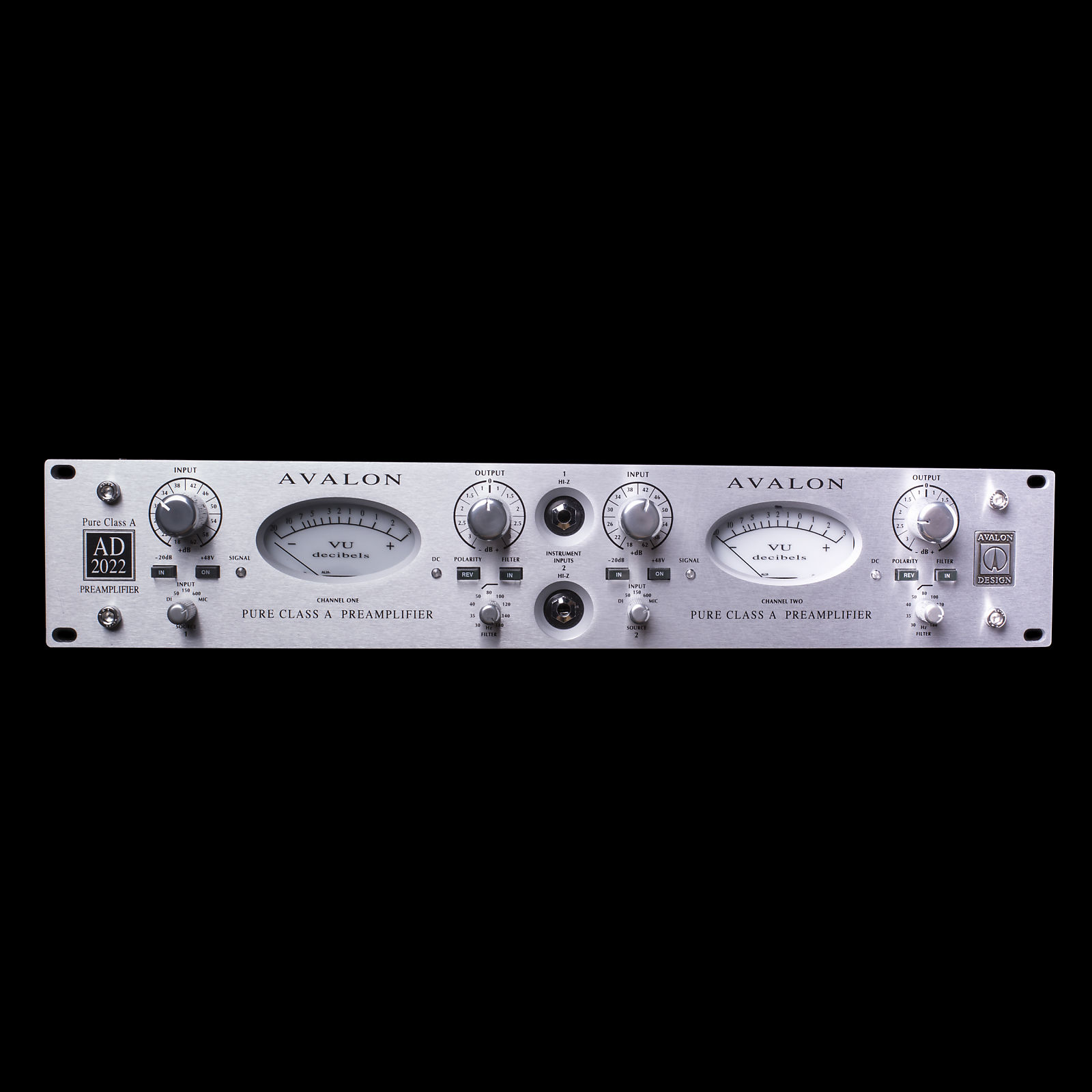Avalon AD2022 Dual Channel Microphone Preamp | Reverb