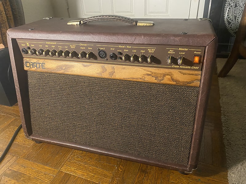 CRATE CA60 Acoustic Electric Guitar Amplifier 1999 Brown | Reverb