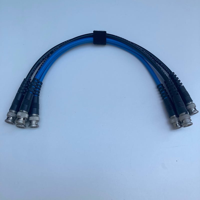 Word Clock Cables -- BNC connectors -- Set of 4 x 1 foot | Reverb