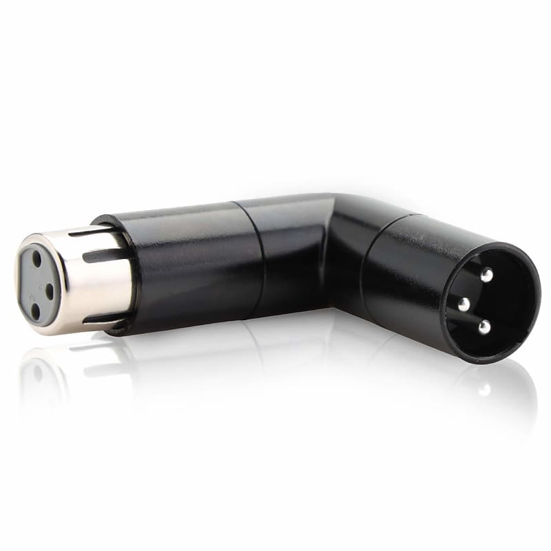 Adjustable Xlr Angle Adapter | Dual Male & Female L-Shaped | Reverb