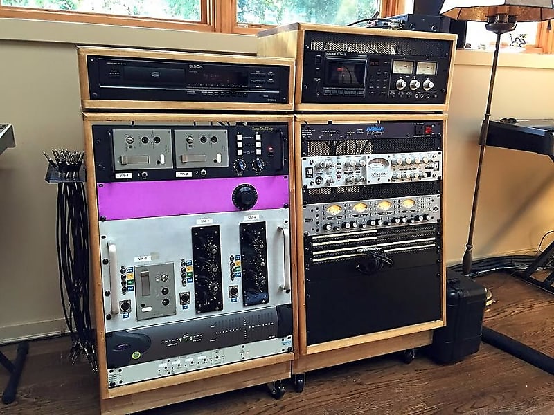 Nice-Racks 14-Space Slanted Handmade Wood Studio Rack, pick | Reverb