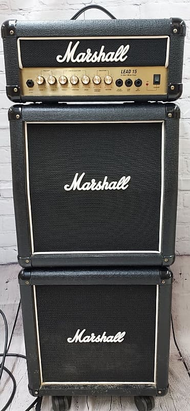 Marshall G15MS Lead 15 2x10 Mini Stack Electric Guitar | Reverb