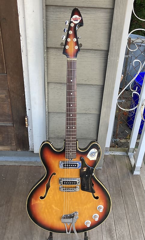 1960s Teisco EP-10T Thinline Hollowbody guitar | Reverb