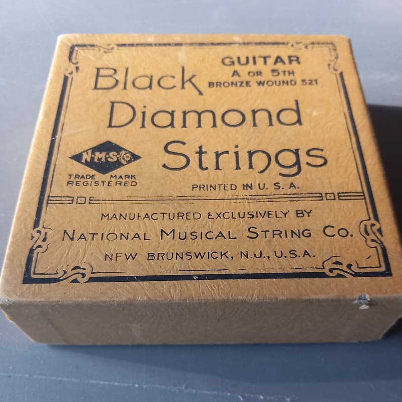 Black Diamond Vintage Original 1930s Guitar String Box ! | Reverb