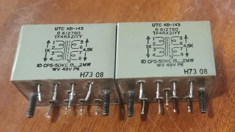 (pair) UTC KB-143 MC step-up moving coil audio transformers | Reverb